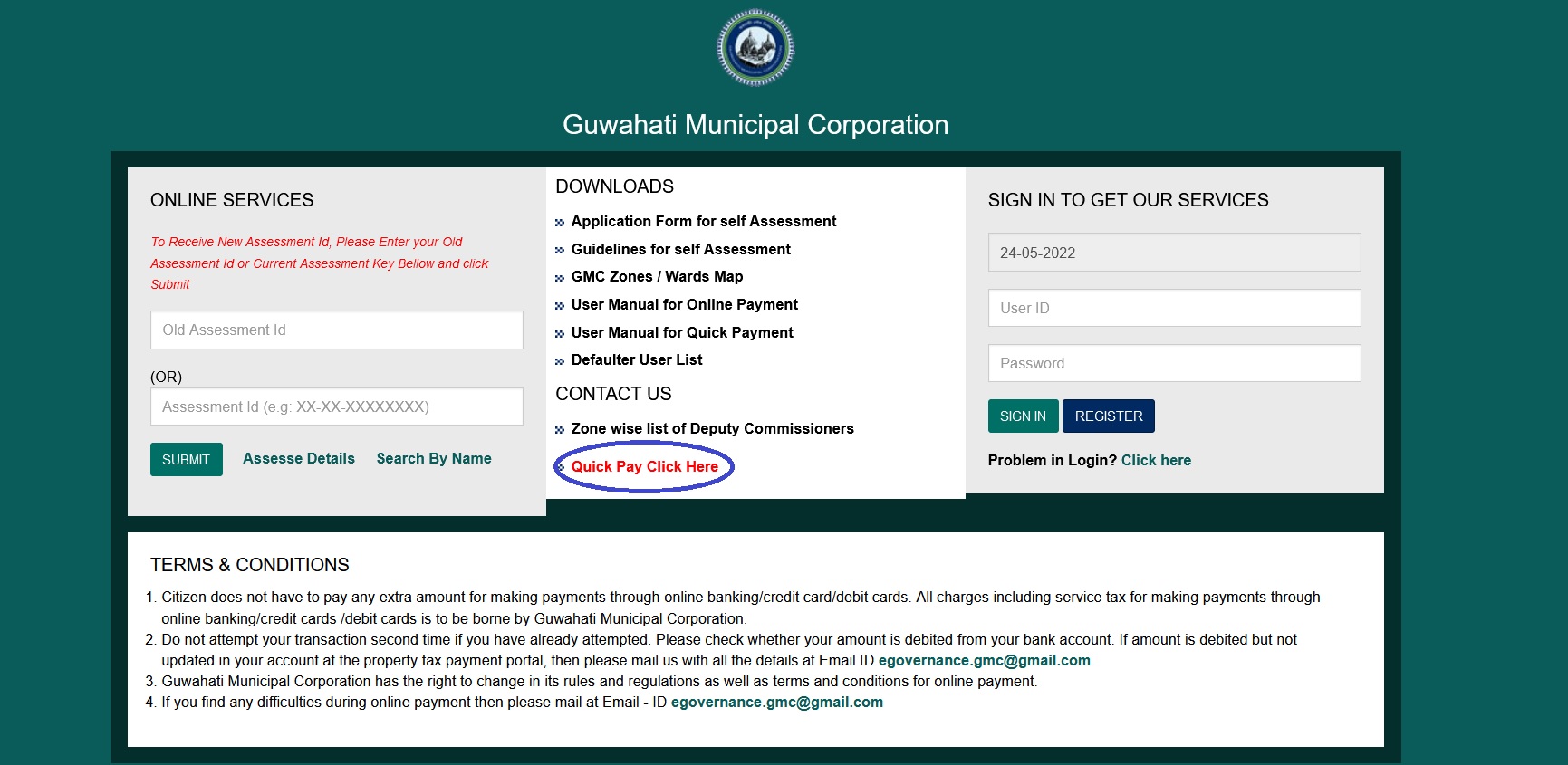 Ptax gmcassam in GMC Online Property Tax Payment Guwahati Municipal Ptax gmcassam in GMC Online Property Tax Payment Guwahati Municipal