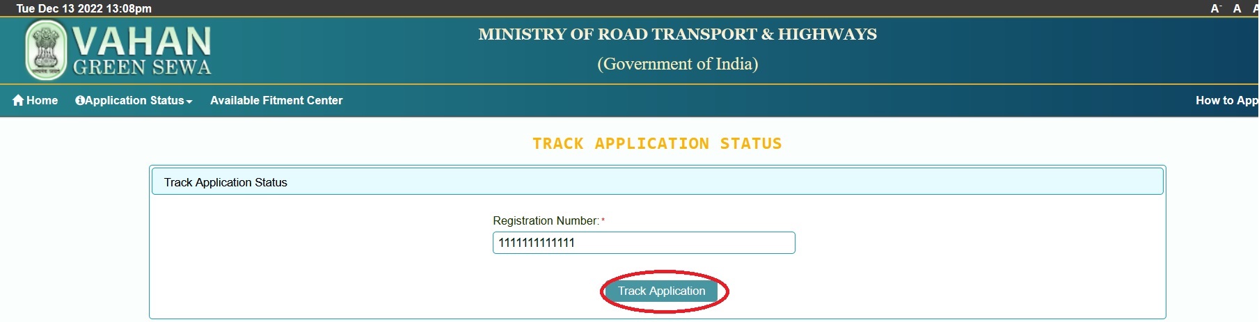 MoRTH Parivahan : Apply For Vahan Green Sewa – Status Check, Procedures, Facilities